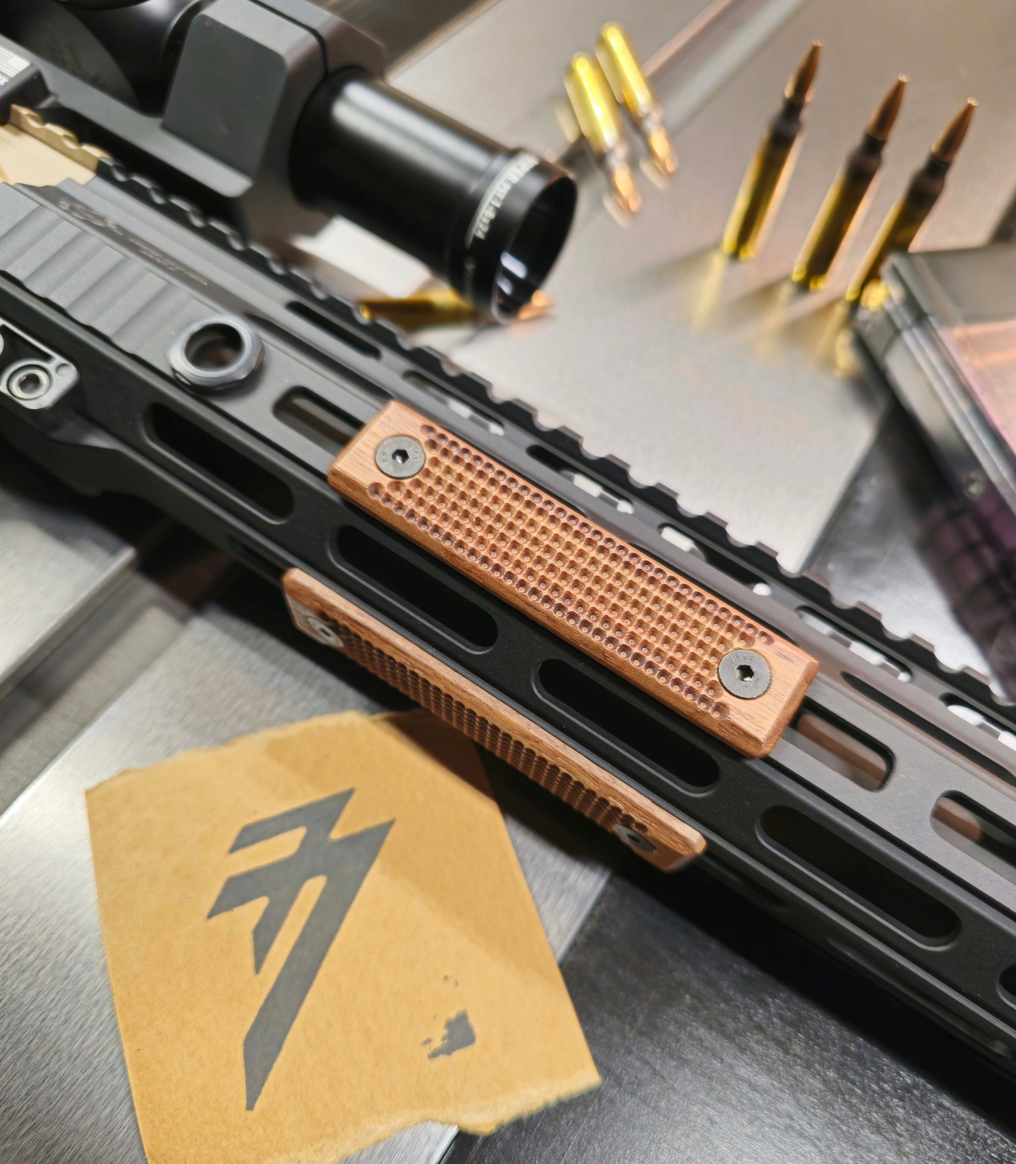 Walnut M-lok Rail Covers 2 Slot (3.125") *Set Of 3* – 77 GRAINS LLC