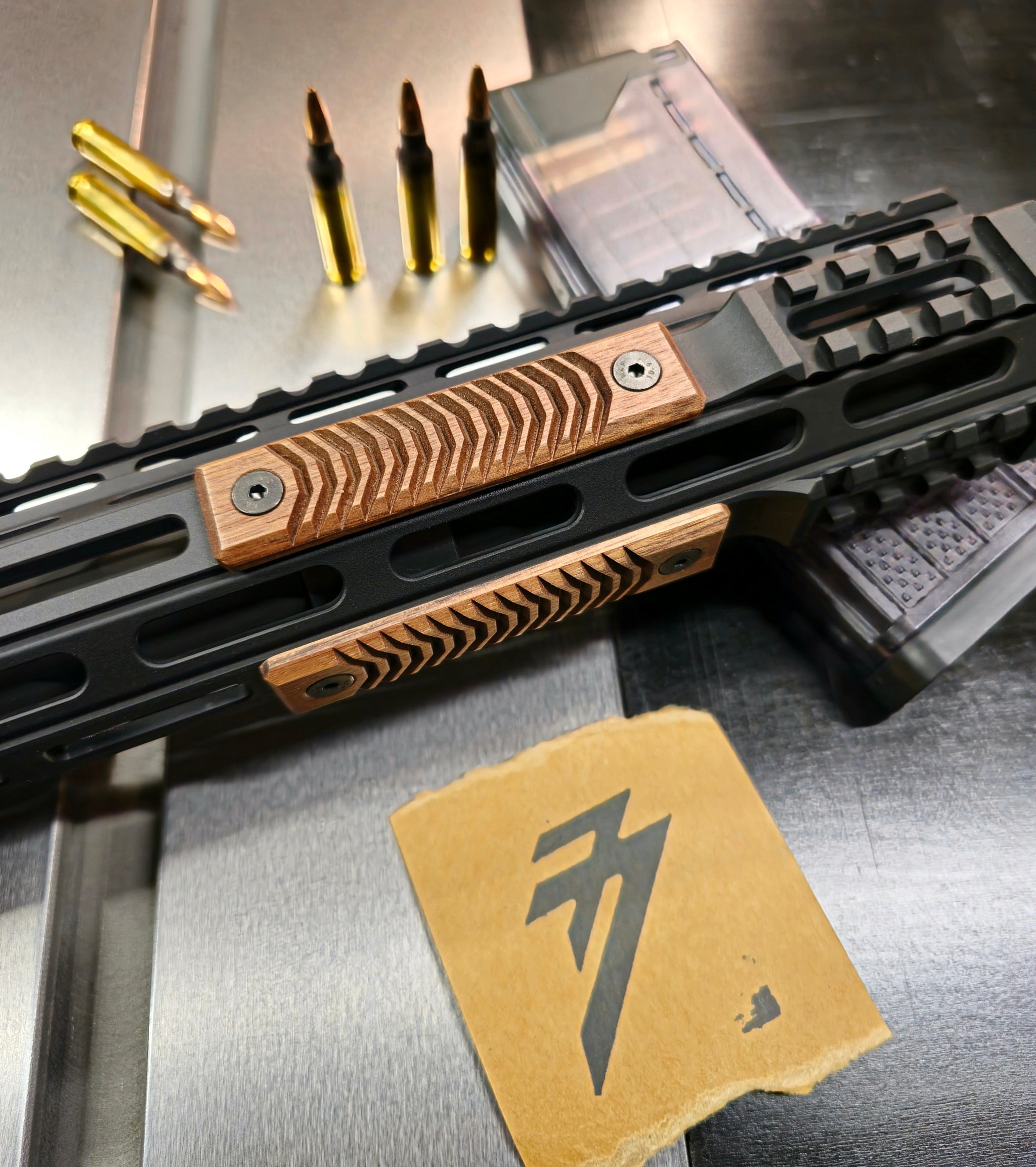 Walnut M-lok Rail Covers 2 Slot (3.125") *Set Of 3* – 77 GRAINS LLC