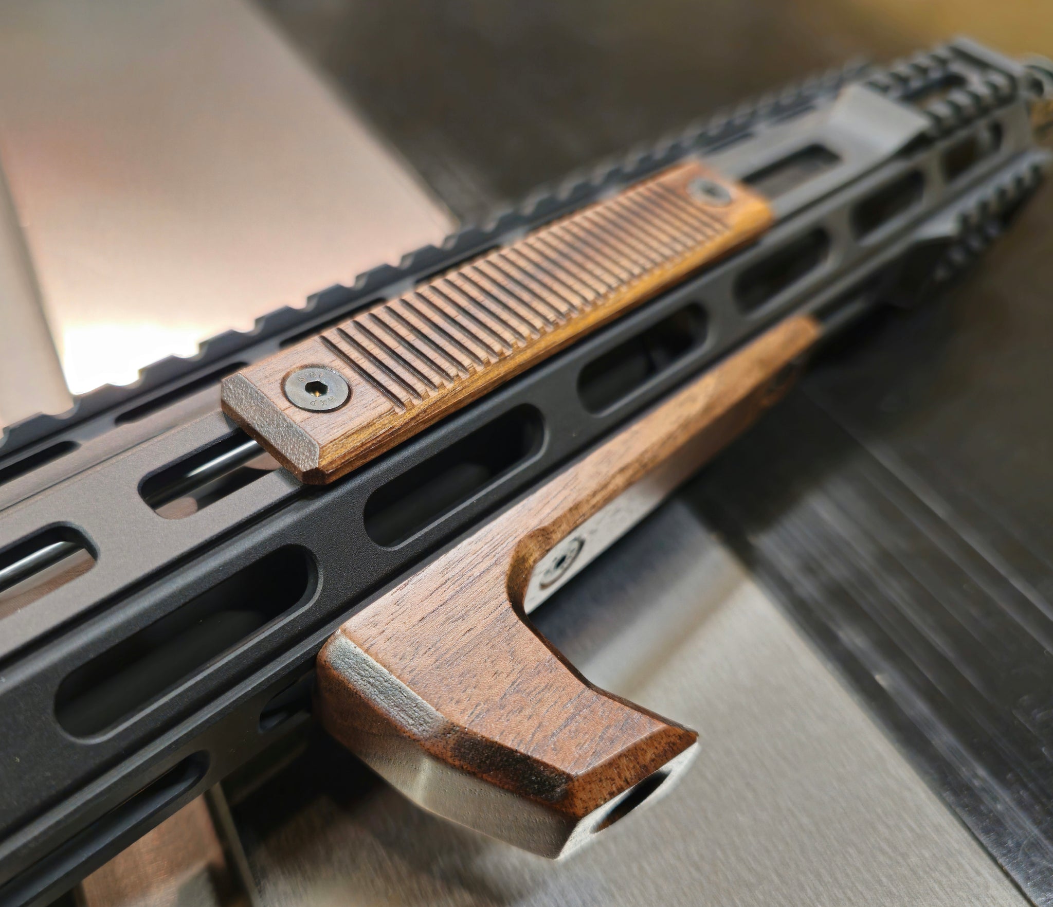 Walnut M-lok Rail Covers 2.5 Slot (3.9") *Set Of 3* – 77 GRAINS LLC